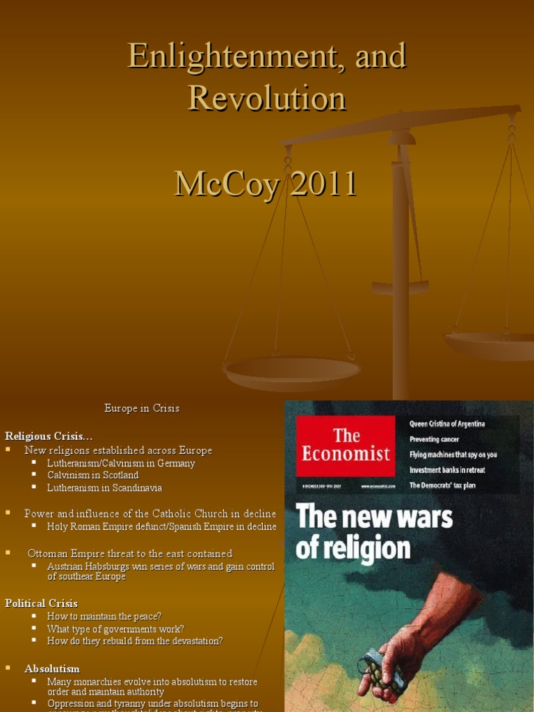 Enlightenment, and Revolution Mccoy 2011 | PDF | Age Of Enlightenment ...