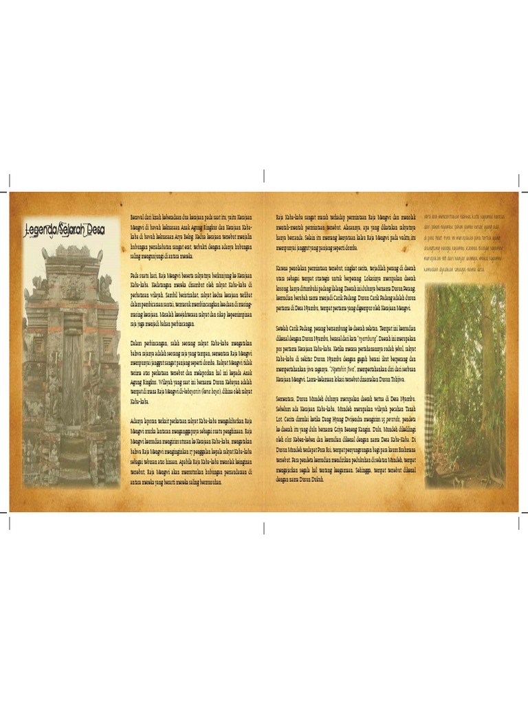 Sejarah Desa Nyambu dan Perang Kaba-kaba | PDF