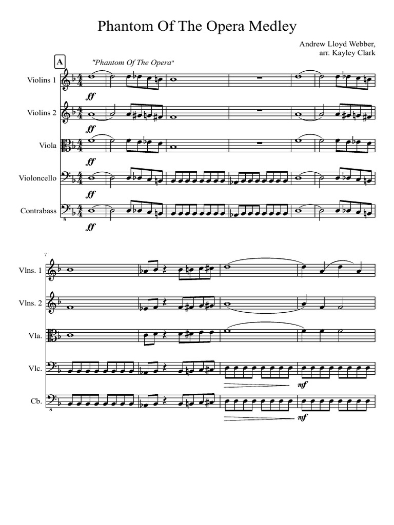 211446-Phantom of The Opera Medley PDF | PDF