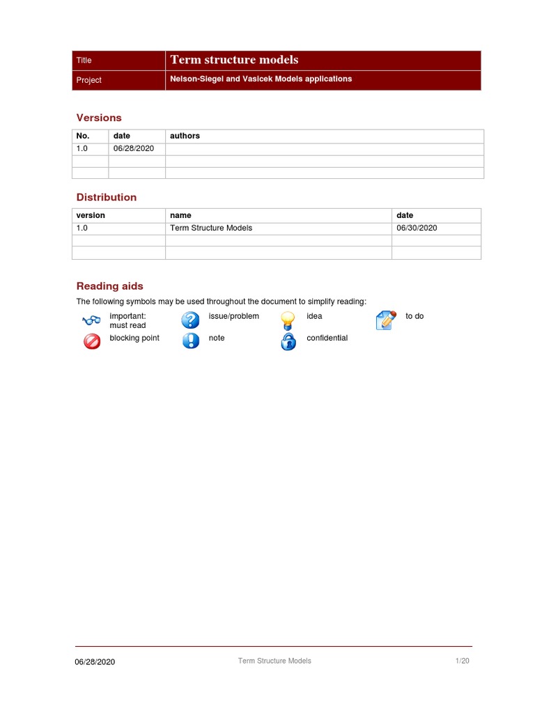 Term Structure Models: Versions | PDF | Yield Curve | Bonds (Finance)