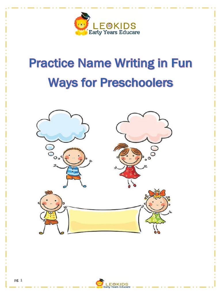 Name Practice Preschool | PDF