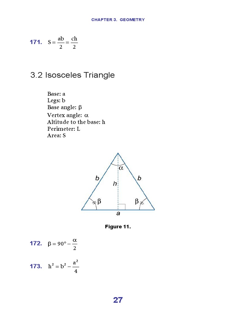 3.2 Isosceles Triangle: Chapter 3. Geometry | PDF