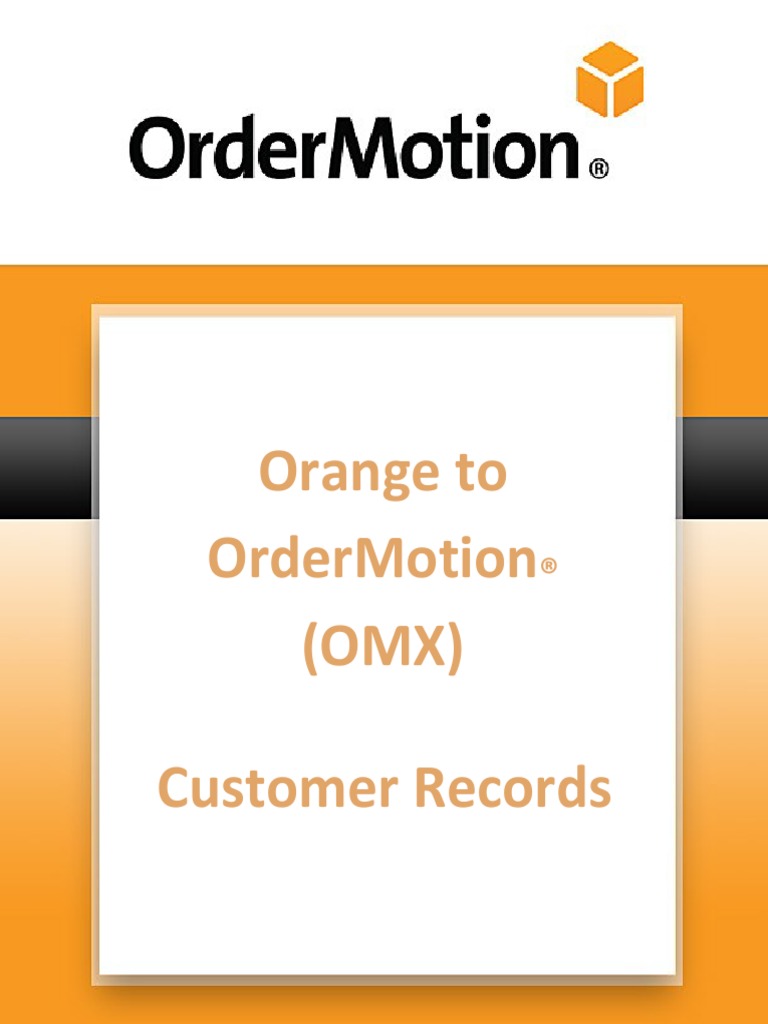 Orange+to+OMX Reference Guide v1.0+ PDF | PDF | Credit Card | Login