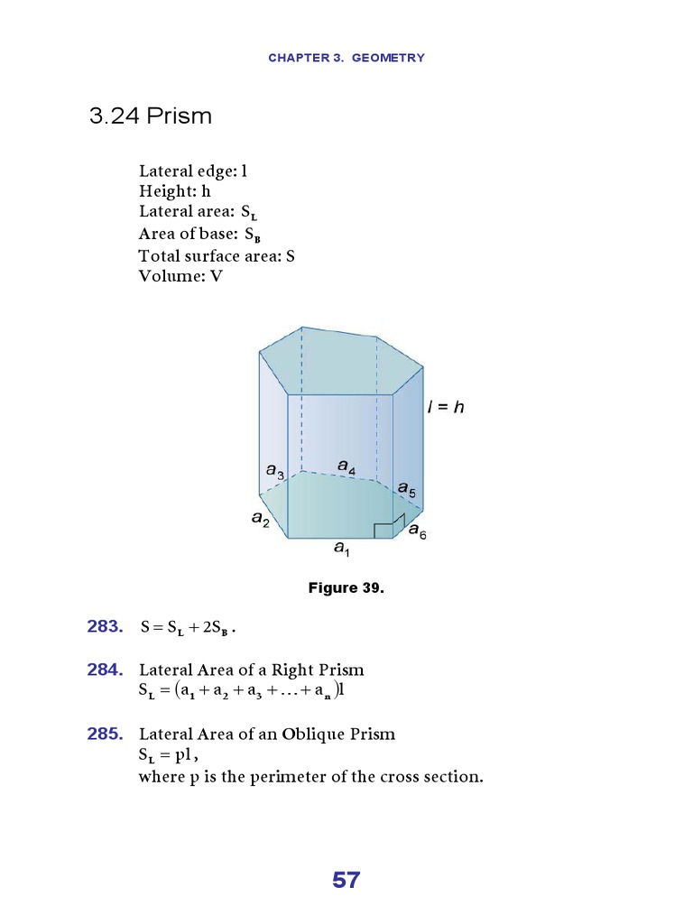3.24 Prism: Chapter 3. Geometry | PDF