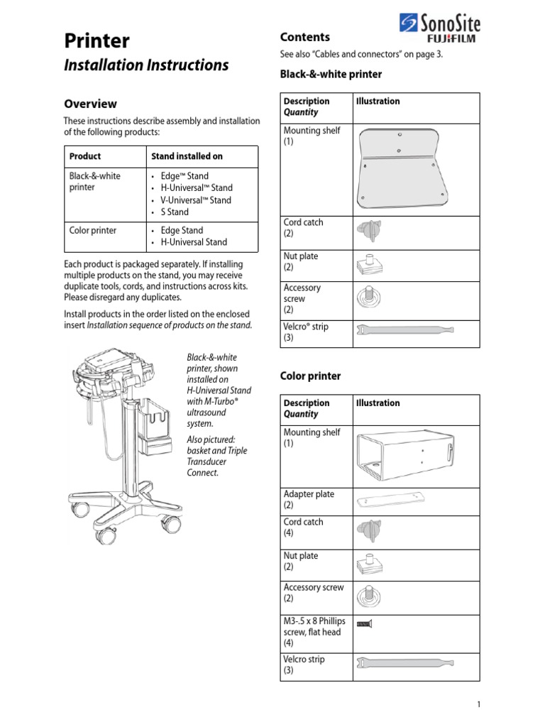 Printer Install Instr ENG P14447-03 e | PDF | Electrical Connector | Manufactured Goods