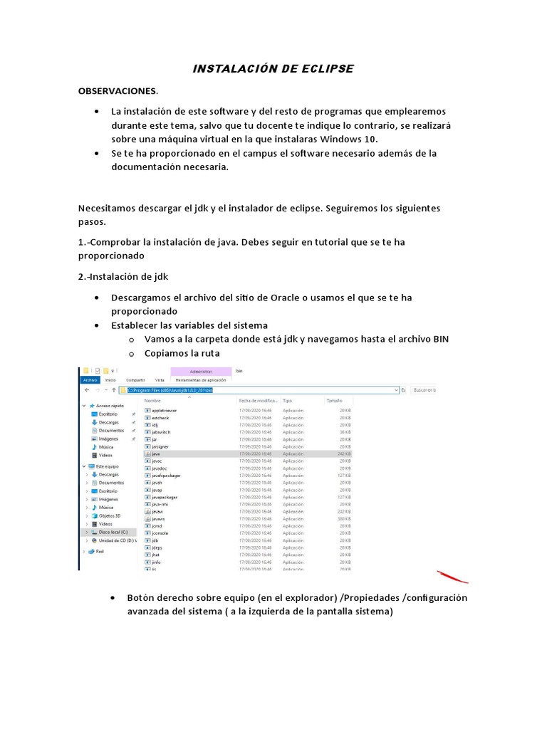 Instalación De Eclipse Pdf