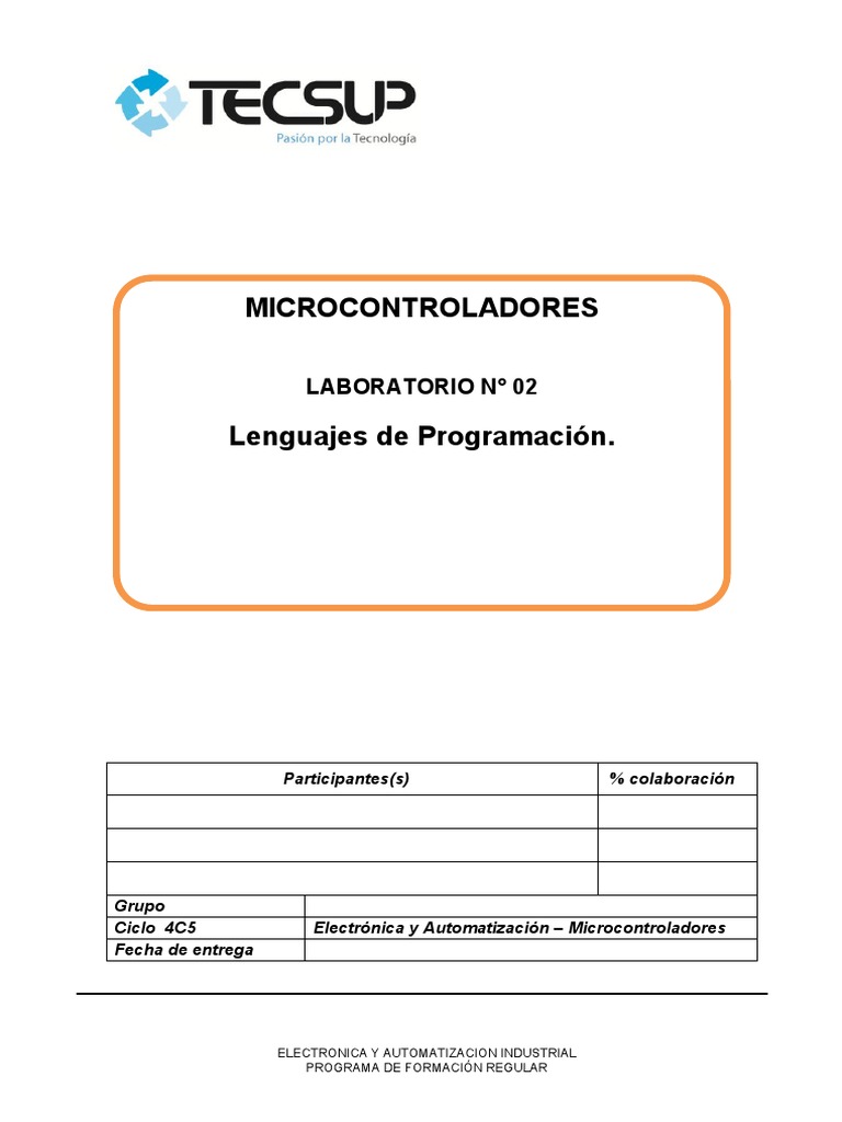 Lab 02 Lenguajes de Programación | PDF | Programa de computadora | Programación