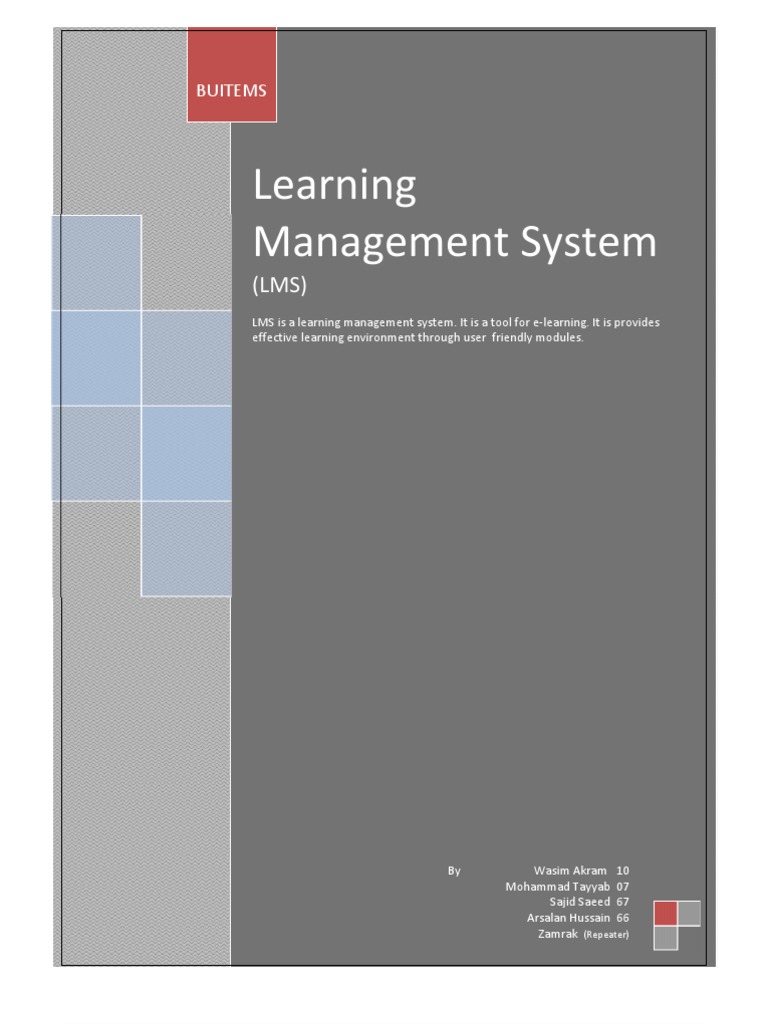 Learning Management System (LMS) Modules | PDF | Data Model ...