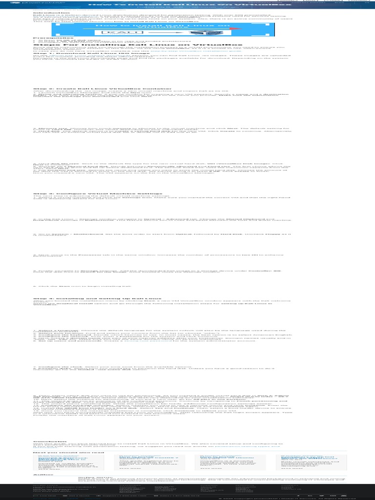 How To Install Kali Linux On VirtualBox (Step by Step Screenshot ...