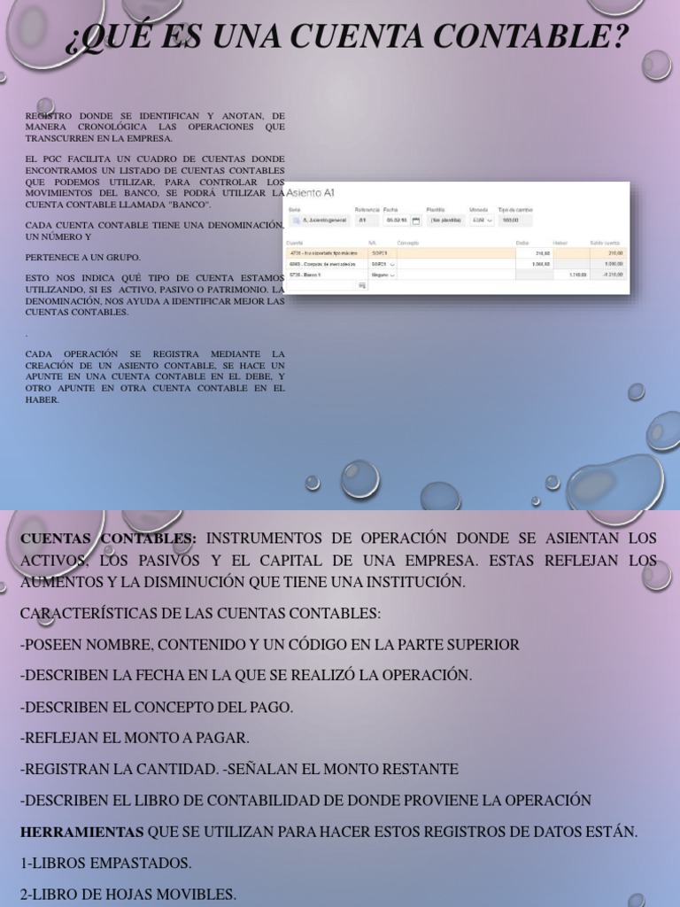 Definición de Cuenta Contable | PDF | Contabilidad | Hoja de balance