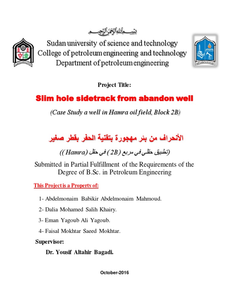 Slim Hole Sidetrack From Abandon Well PDF | PDF | Nature