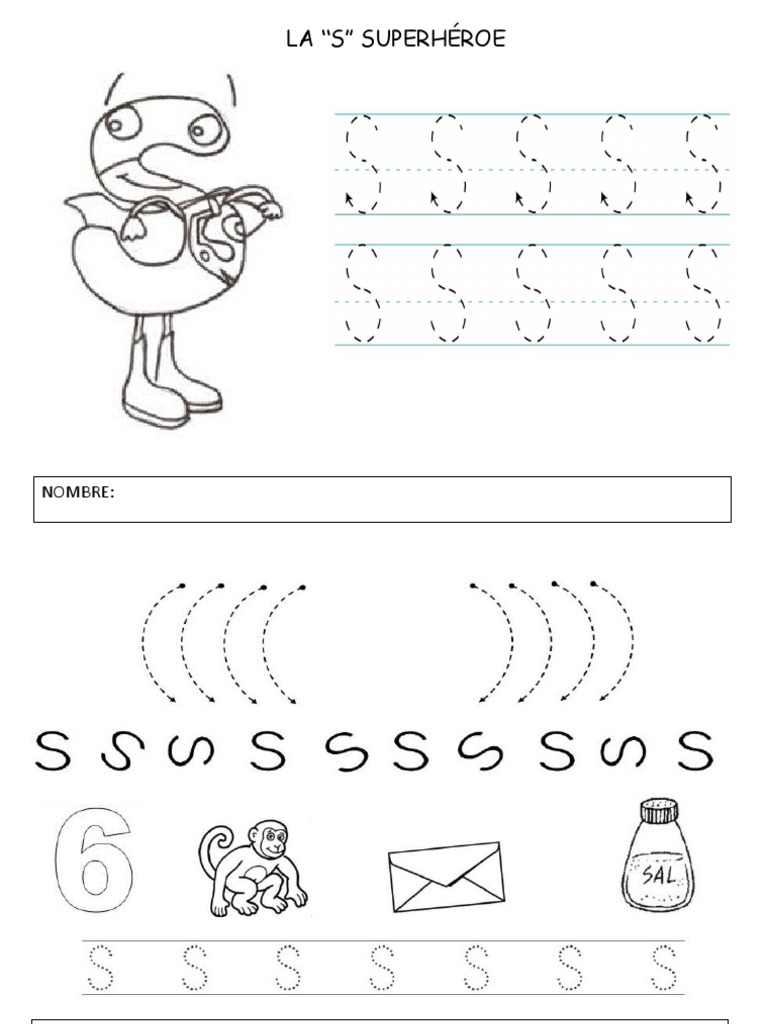 LETRA S MAYÚSCULA | PDF