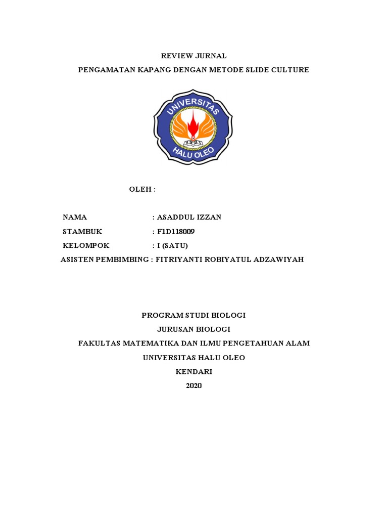 Pengamatan Kapang dengan Slide Culture | PDF | Griya & Taman ...
