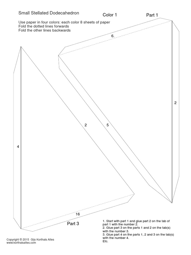 Small Stellated Dodecahedron: Color 1 | PDF | Topological Spaces | Geometric Shapes