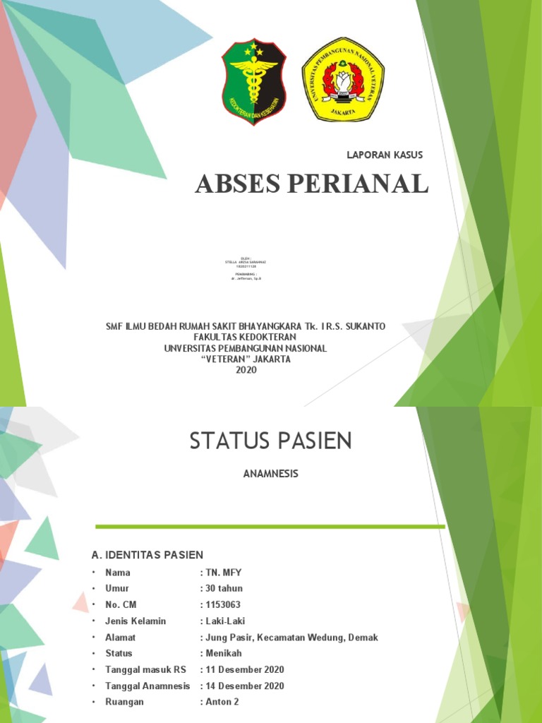 Laporan Kasus Abses Perianal pada Pasien | PDF