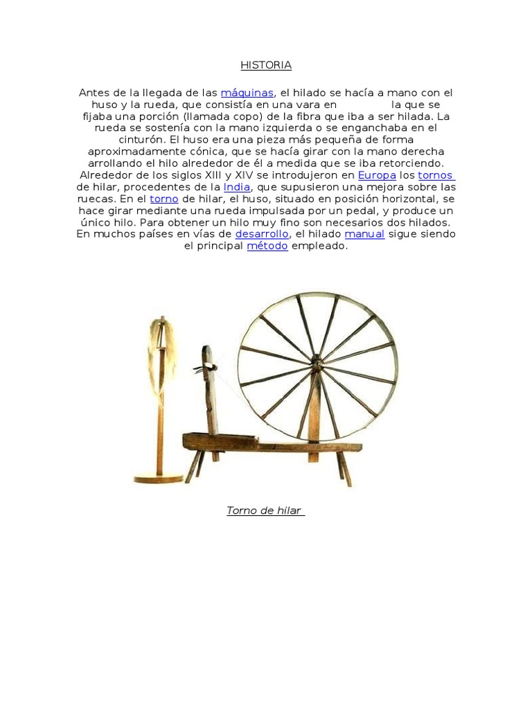 Procesos de Hilatura | PDF | Textiles | Materiales