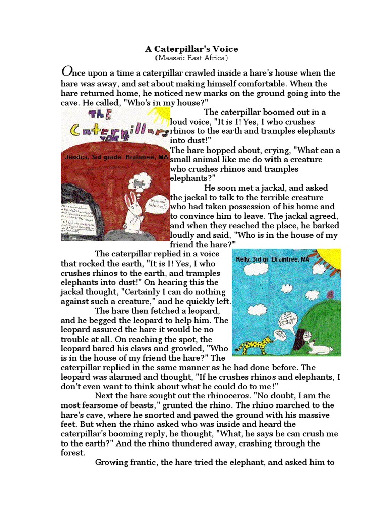 A Caterpillar Voice Story | PDF | Anansi | Little Red Riding Hood