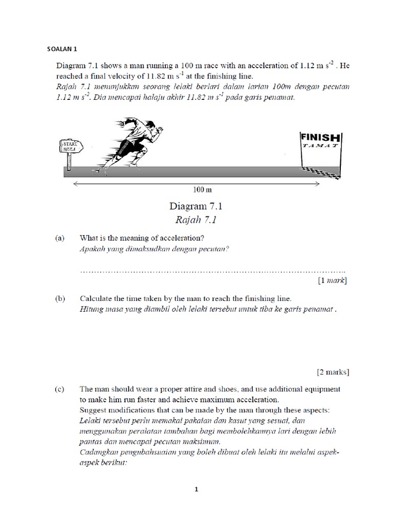 Gerakan Linear 1 | PDF