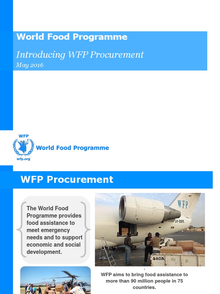Introducing WFP Procurement: World Food Programme | Download Free PDF ...