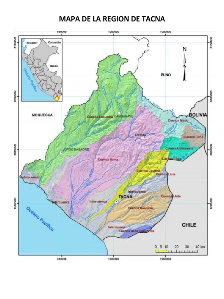 Mapa de La Region de Tacna | PDF
