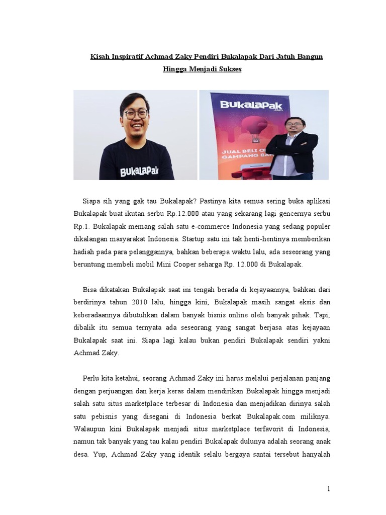 Kisah Ahmad Zacky | PDF