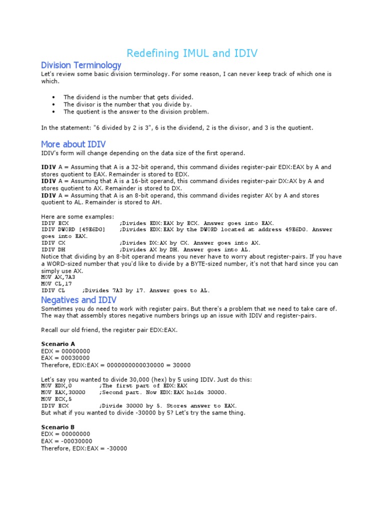 Assembly Code Online Notes | PDF