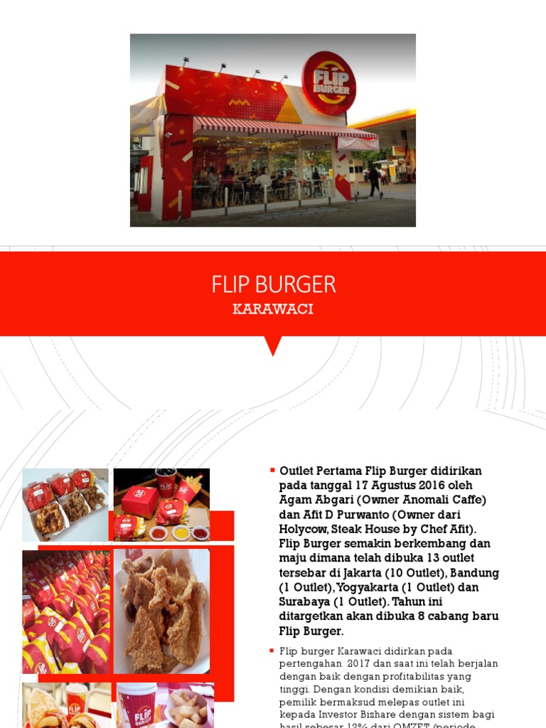 Peluang Investasi Flip Burger Karawaci | PDF