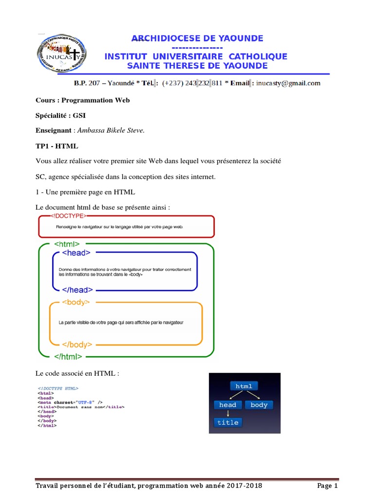 TPE Programmation Web | PDF | Programmation web | Internet