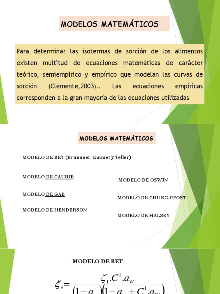 Modelos Matematicos | PDF | Adsorción | Álgebra