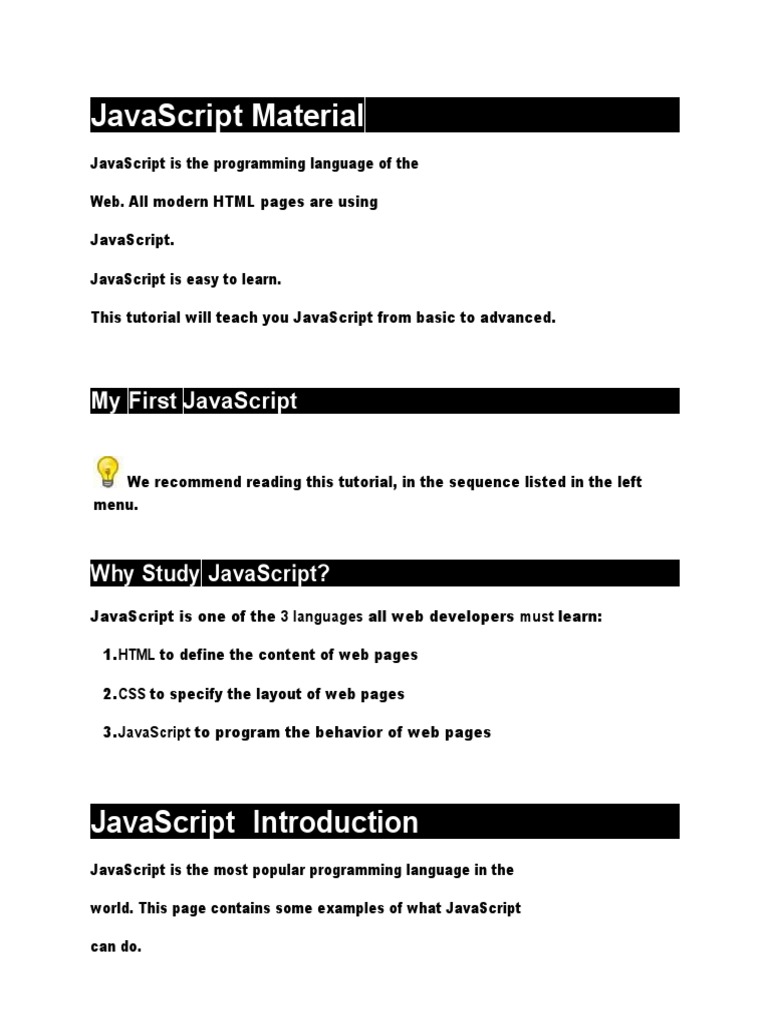 Js Sandeep | PDF | Subroutine | Java Script