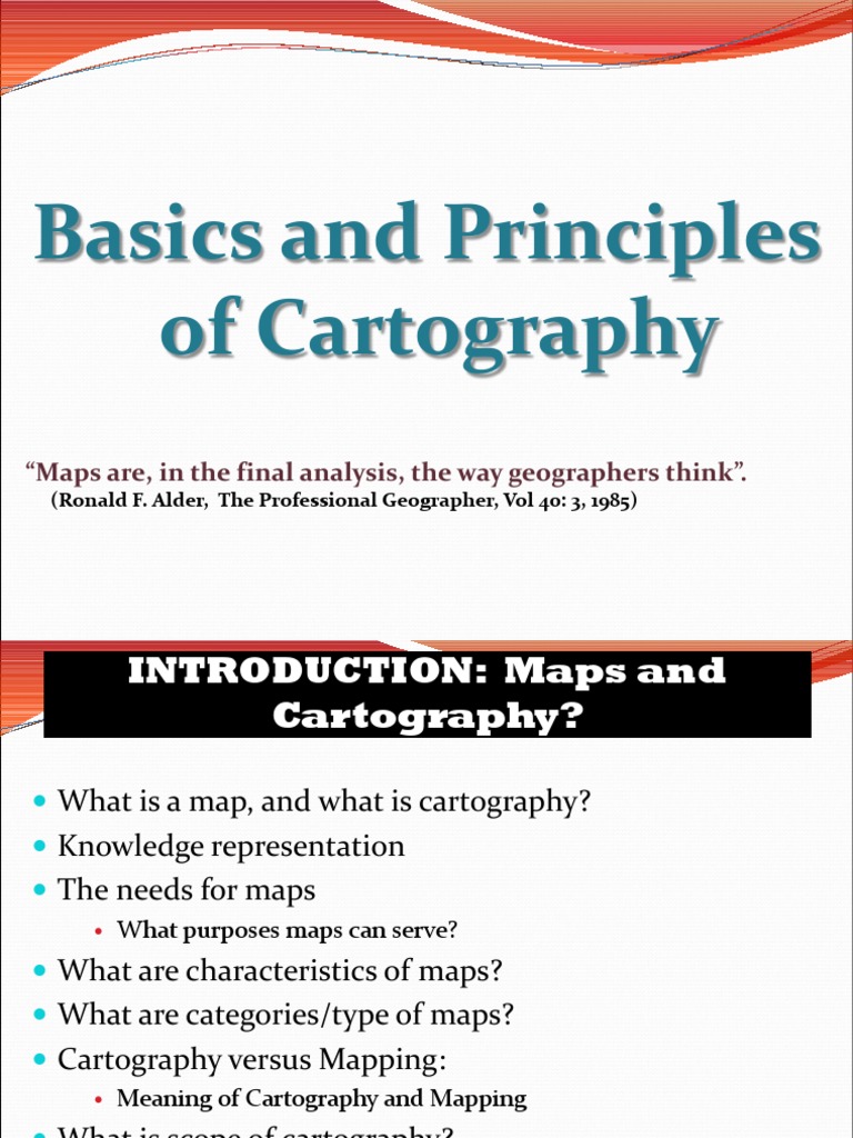 Basics and Principles of Cartography | PDF | Cartography | Map