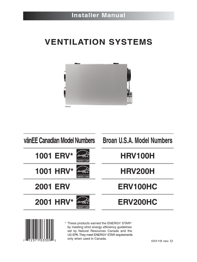 VANEE-install Guide | PDF | Duct (Flow) | Furnace