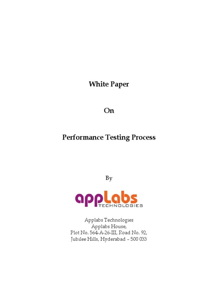 Performance Testing Process | PDF | Hypertext Transfer Protocol | World ...