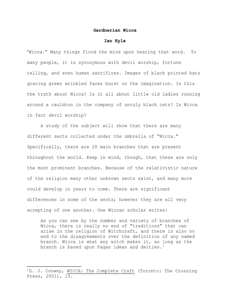 Gardnerian Wicca Ian Kyle | PDF | Wicca | Western Esotericism