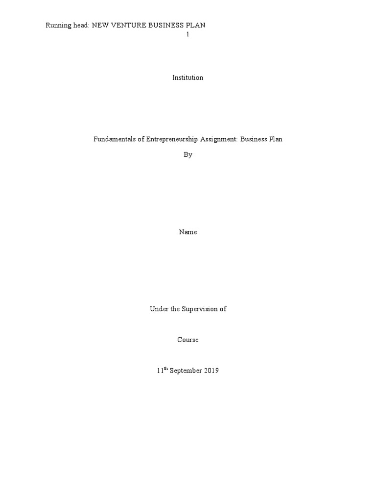 New Venture Business Plan | PDF | Employment | Cash Flow Statement