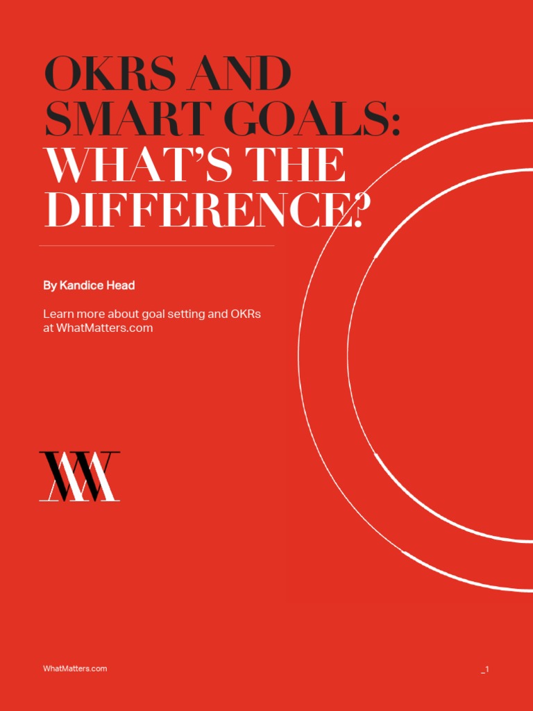 What'S The Difference?: Okrs and Smart Goals | PDF | Goal | Behavior Modification