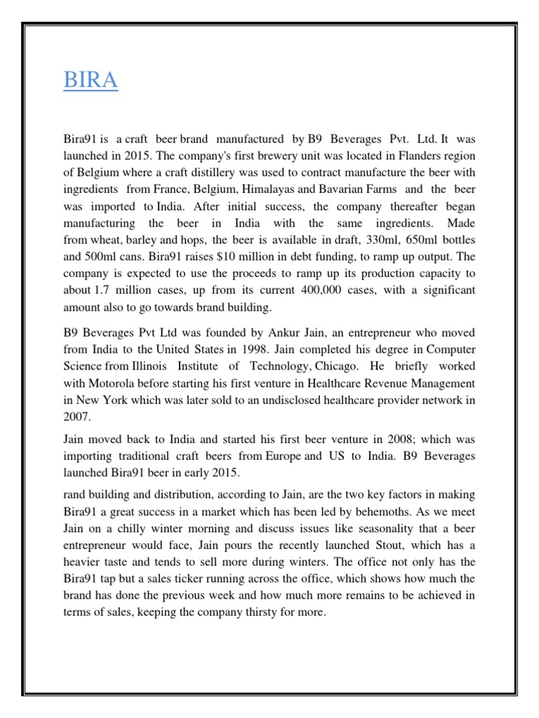 IB - Group 8 PDF | PDF | Beer | Alcoholic Drinks