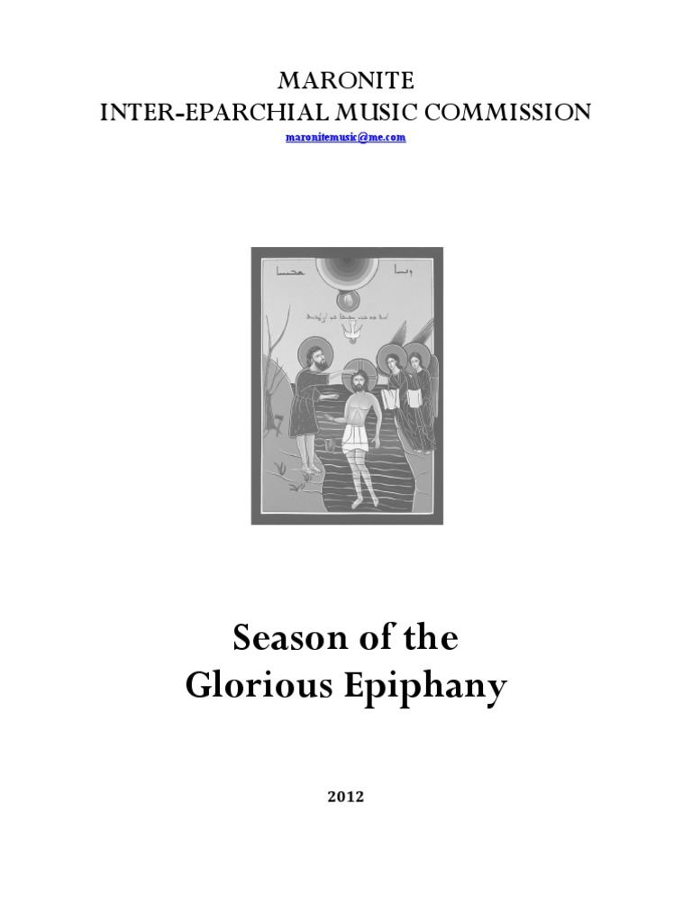 Season of The Glorious Epiphany: Maronite Inter-Eparchial Music ...