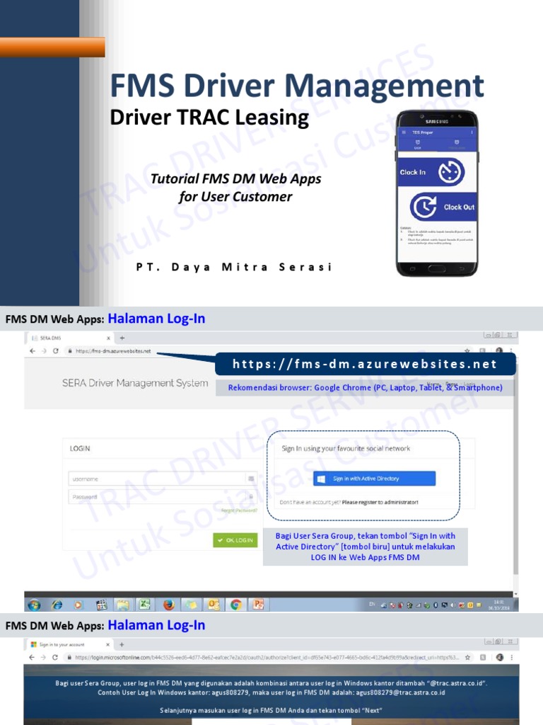 Tutorial FMS DM Web Apps - Internal User Customer PDF | PDF