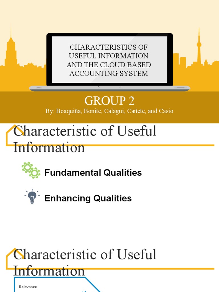 Characteristics of Useful Information and The Cloud Based Accounting ...