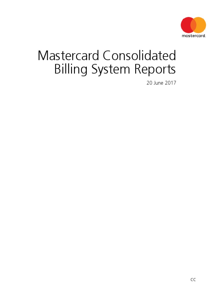 MCBS Reports PDF | PDF | Master Card | Financial Technology