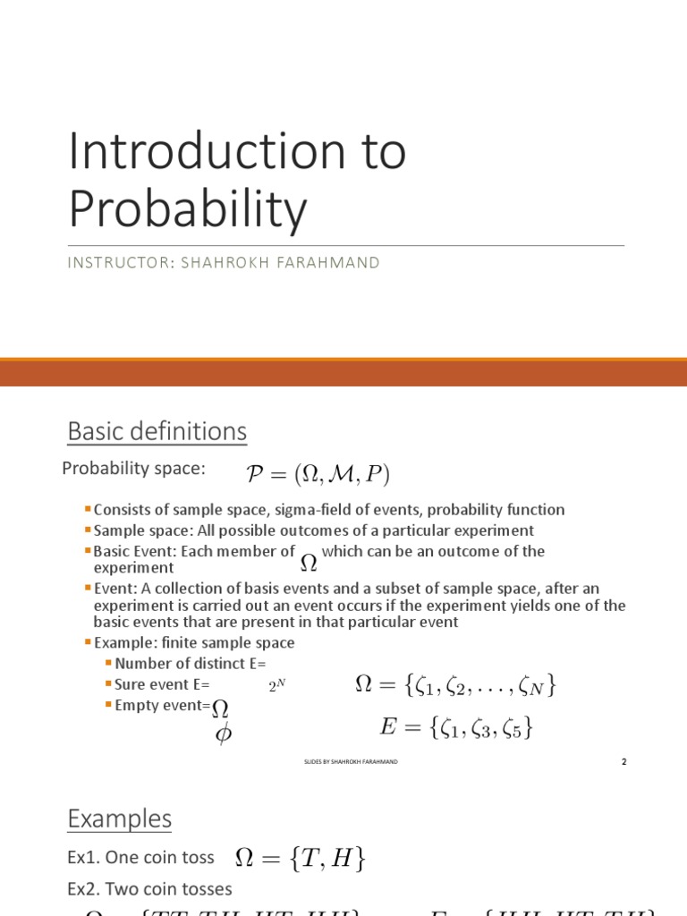 Lecture1 PDF | PDF | Probability | Set (Mathematics)