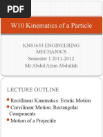 Kinematics of Linear Motion - Notes | PDF | Velocity | Kinematics
