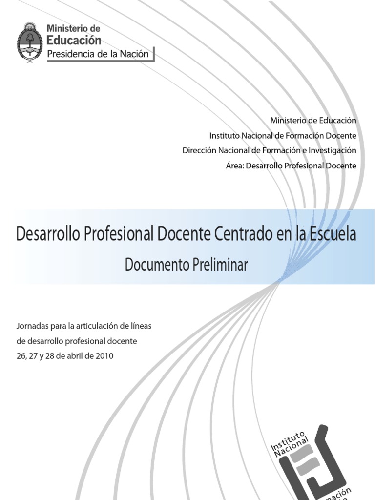 Desarrollo Profesional Docente Centrado en La Escuela Segunda Parte ...