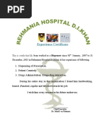 Proforma For Medical Certificate | PDF