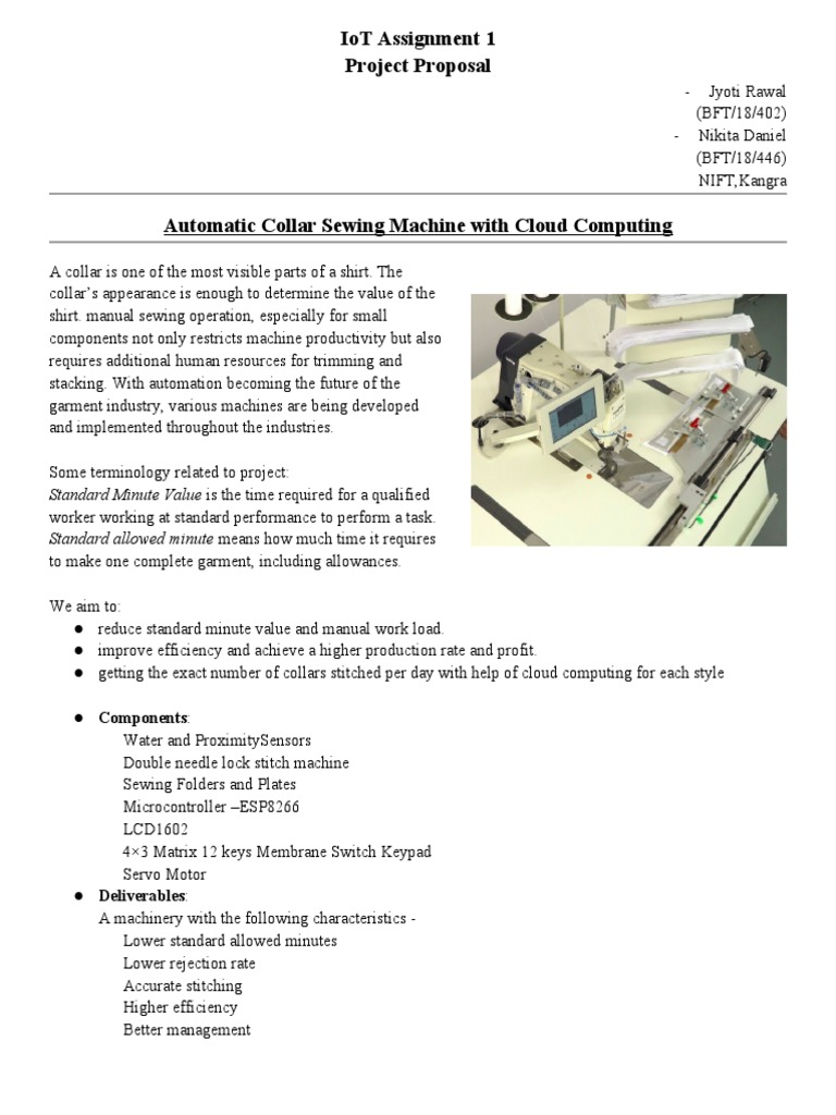 IoT Assignment 1 | PDF