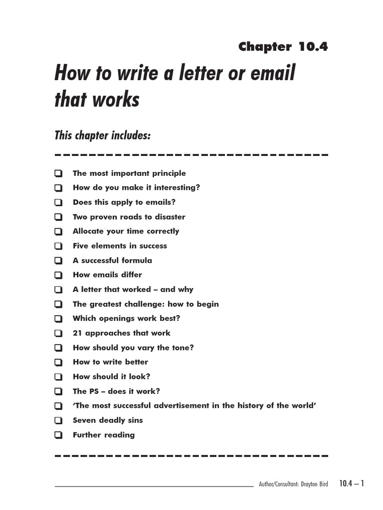 How To Write A Letter or Email That Works (PDFDrive) | PDF | Mail ...