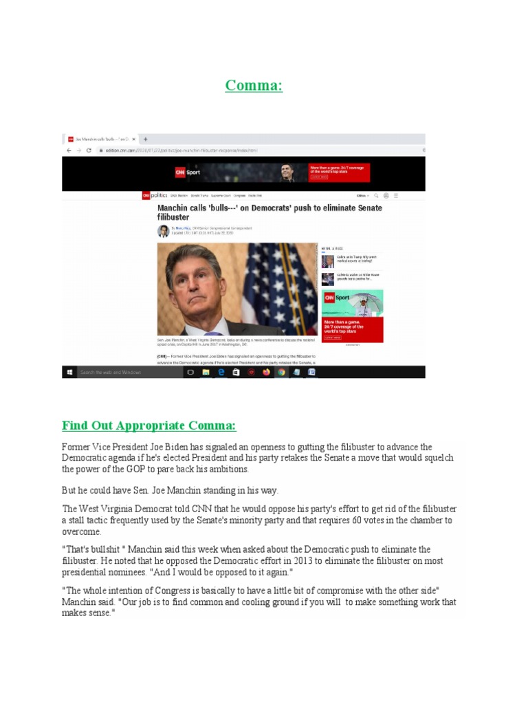 Comma:: Find Out Appropriate Comma | PDF
