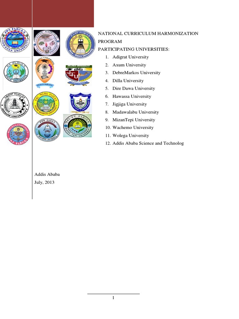 CoTM Harmonized Curriculum | PDF | University And College Admission ...