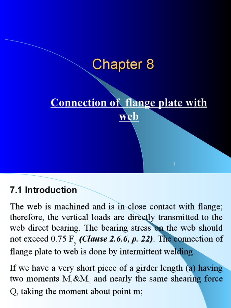 Flange-Web Connection and Welding Specs | PDF | Welding | Construction